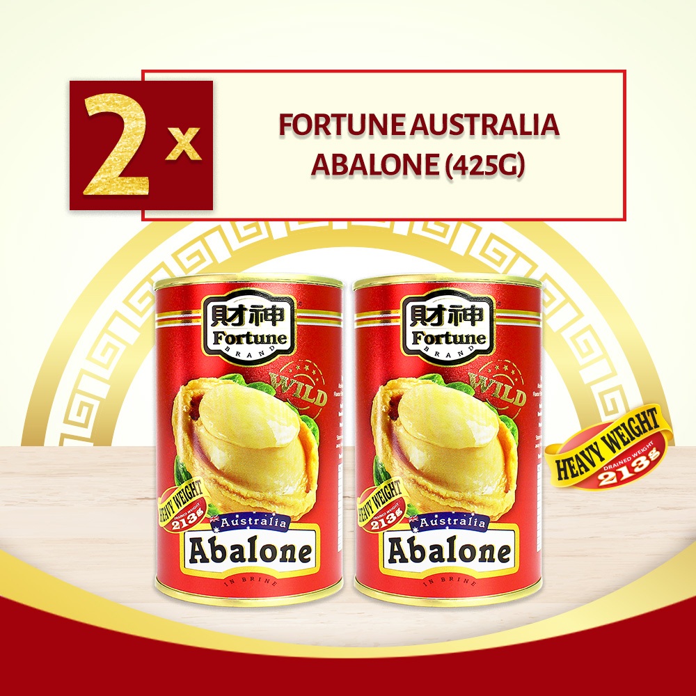 [Bundle of 2] Fortune Heavyweight Australia Abalone 425g (3P, DW: 213g ...