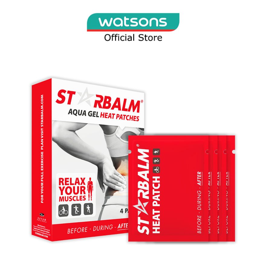 STARBALM Aqua Gel Heat Patch (Soothe Muscles Soreness + Reduce Muscle ...