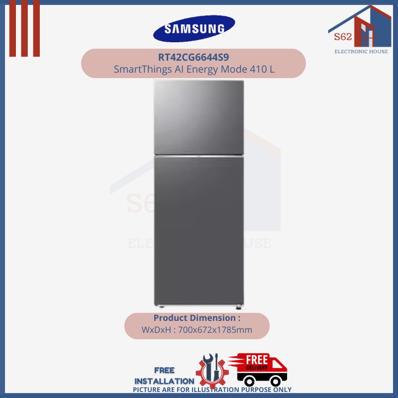 Samsung Refrigerator TMF RT42CG6644S9 SmartThings AI Energy Mode 410 L ...