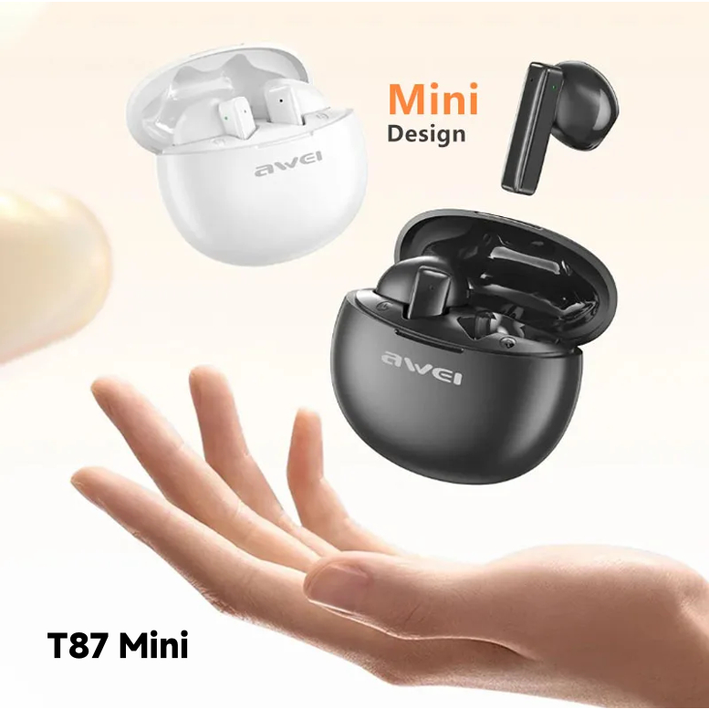 [SG STOCK]AWEI True Wireless Stereo Earbuds Hifi Sound TWS T39 Wireless Bluetooth Earphones ...