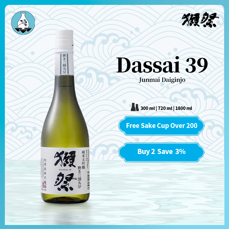 Dassai 39 Junmai Daiginjo 300ml 720ml 1800ml 16% Japanese Sake F ree Delivery 獺祭 | Shopee Singapore