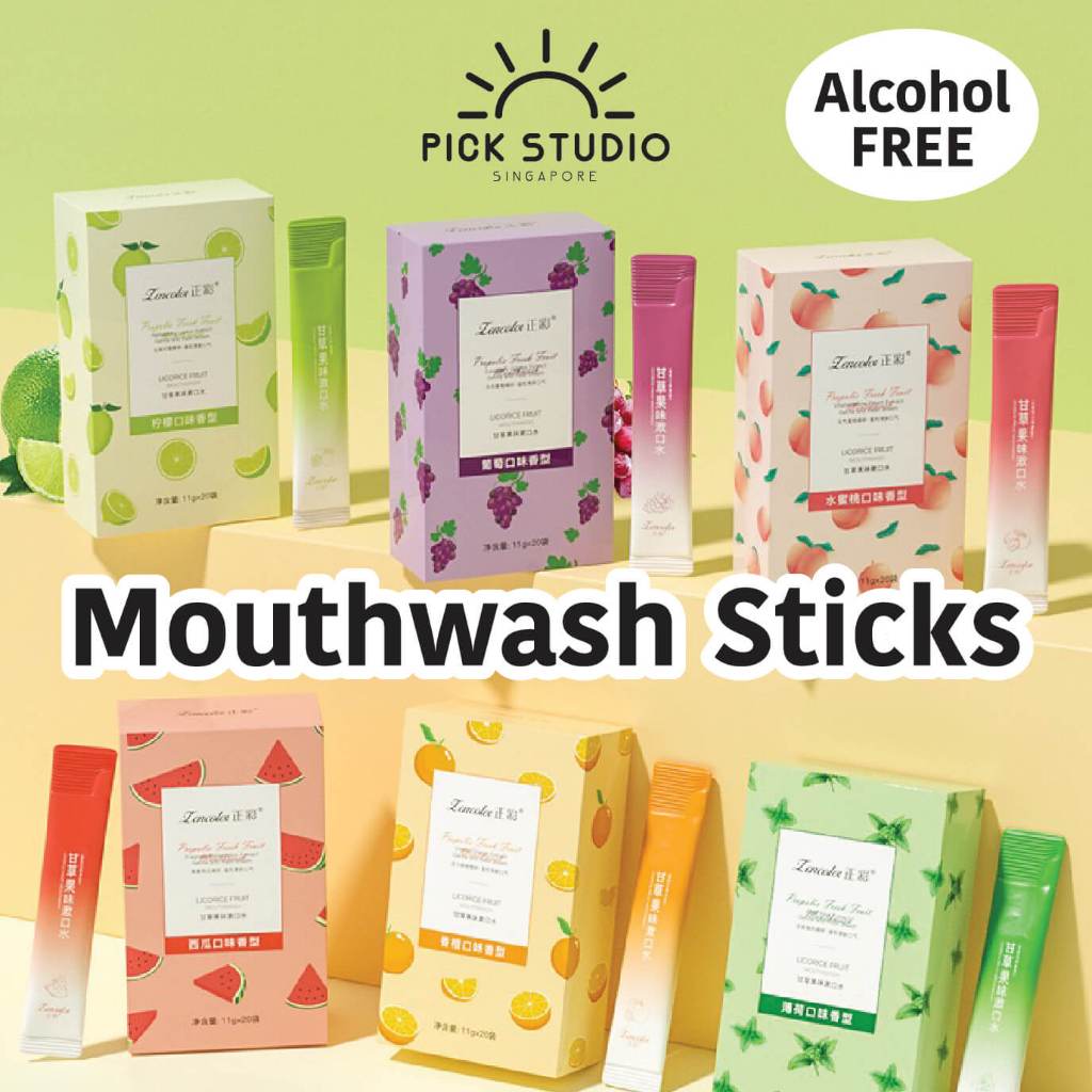 [SG READY STOCK] Portable Mouthwash Sticks / Travel Size Mouth Wash ...
