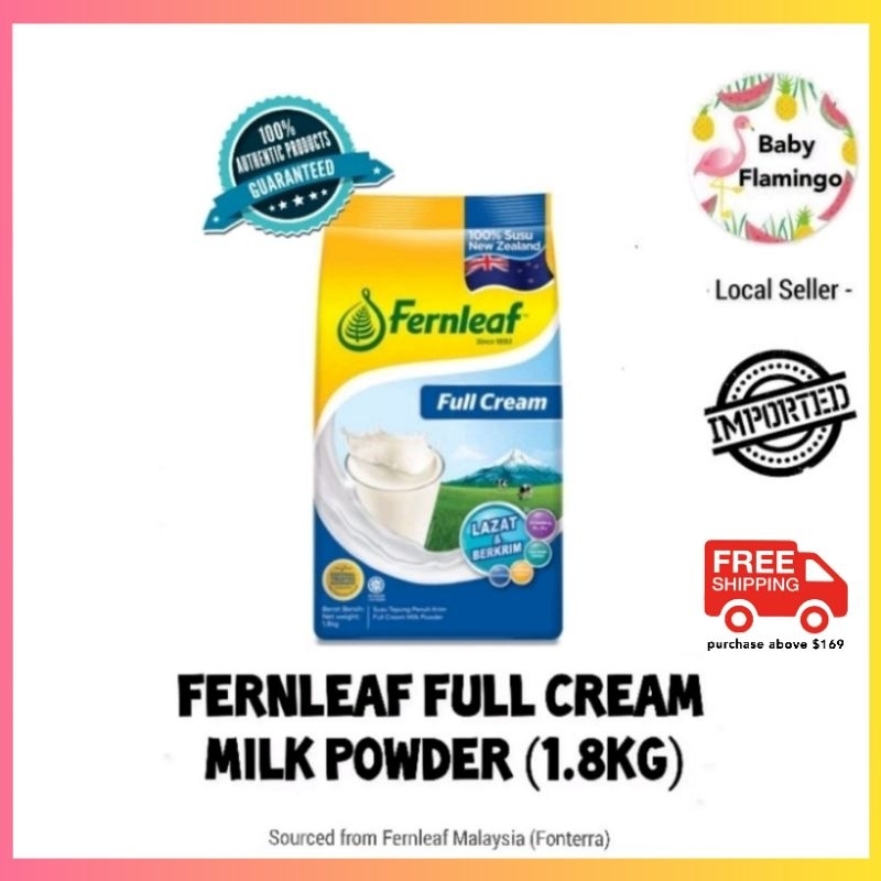 Fernleaf Full Cream Milk Powder - 1.8kg (Imported) | Shopee Singapore