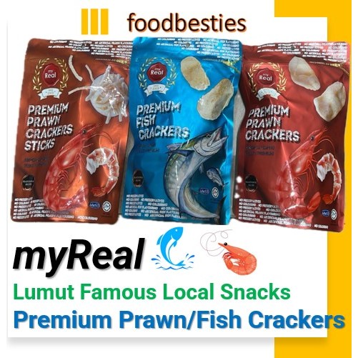 myReal Premium Prawn Crackers (Slice/Stick) Premium Fish Crackers ...