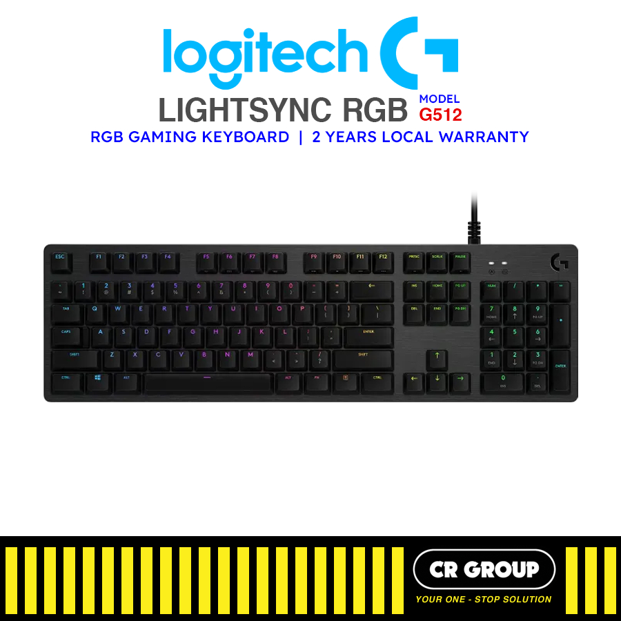 Logitech G G512 - RGB Mechanical Gaming Keyboard - Advanced GX ...