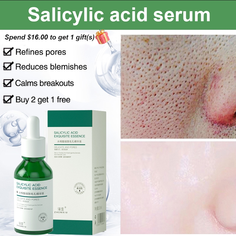 Salicylic Acid Pore Refining Serum serum glowing Dispel acne Facial repair Nourish hair ...