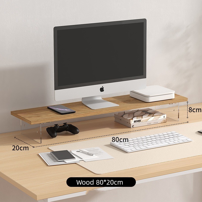 Monitor Stand Office Computer Screen Shelf Minimalist Wind Desktop ...