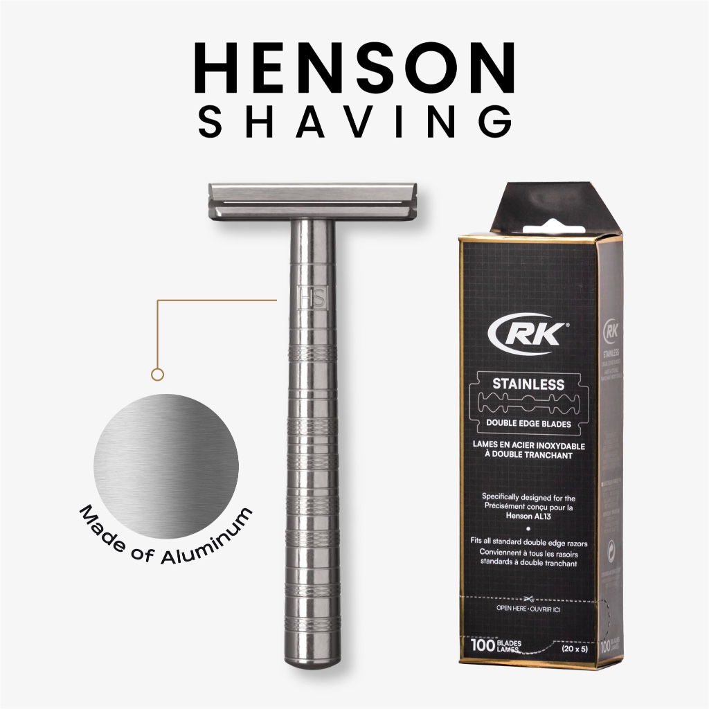 PRE ORDER [FREE 100 BLADE] HENSON AL 13 Mild Facial Razor - Single ...