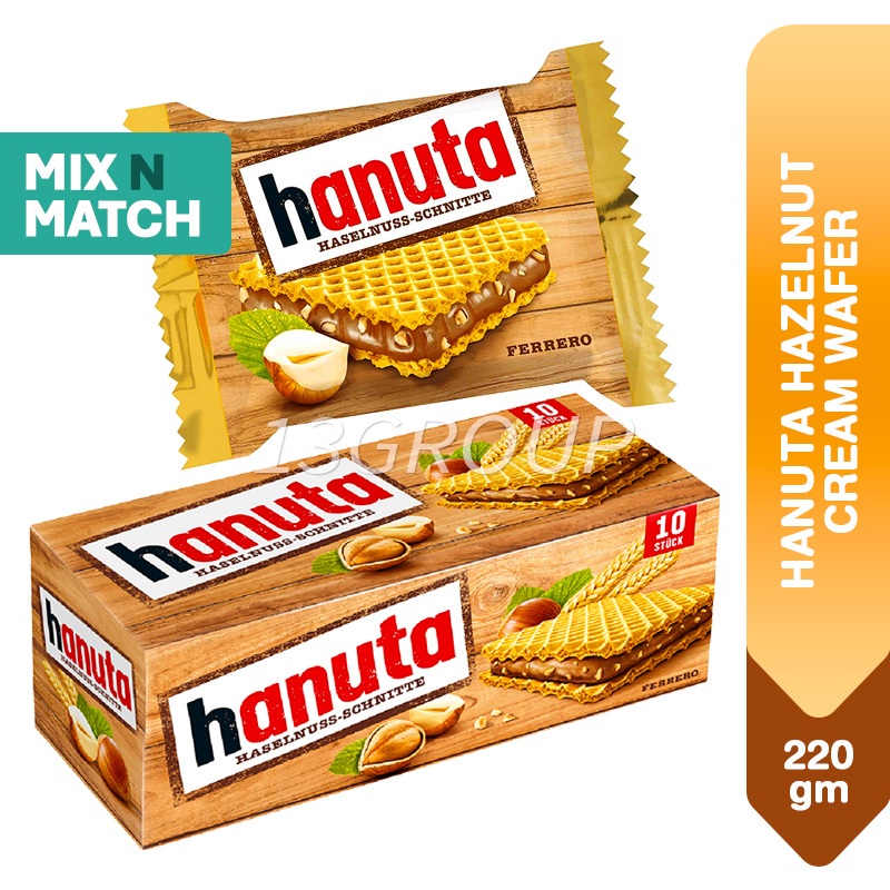 Hanuta Minis Chocolate Wafer Hazelnut Filling, 200g-220g | Shopee Singapore