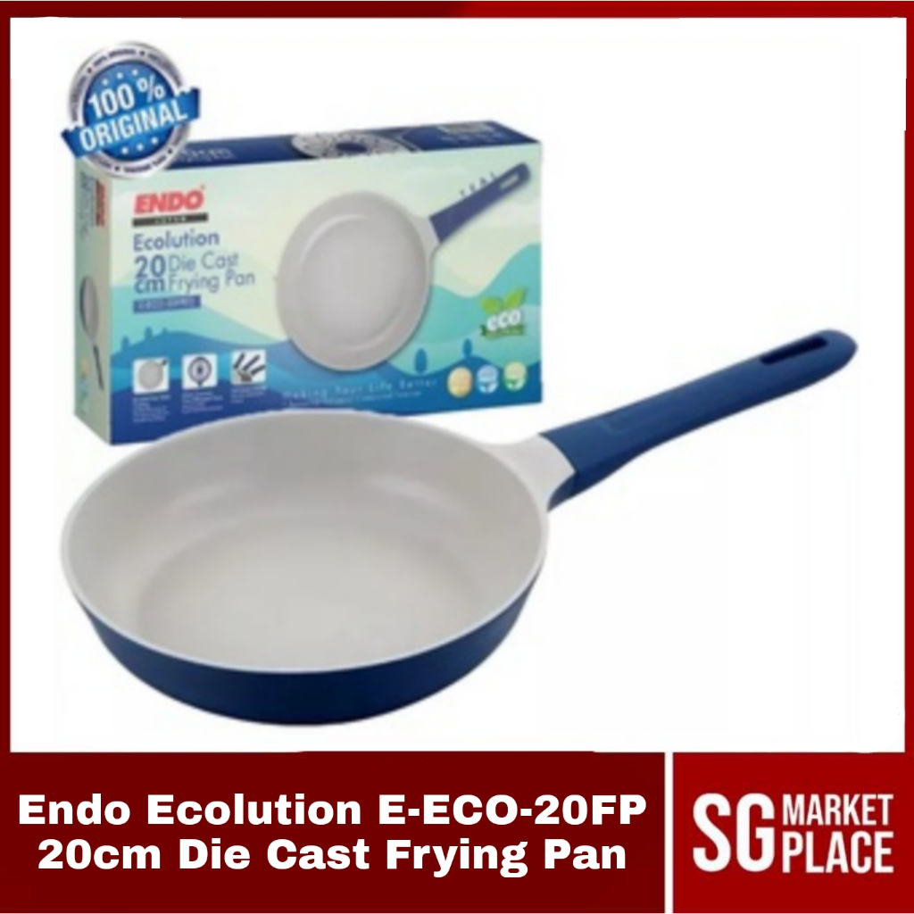 Endo Ecolution E-ECO-20FP 20cm Die Cast Frying Pan. Lightweight Body ...