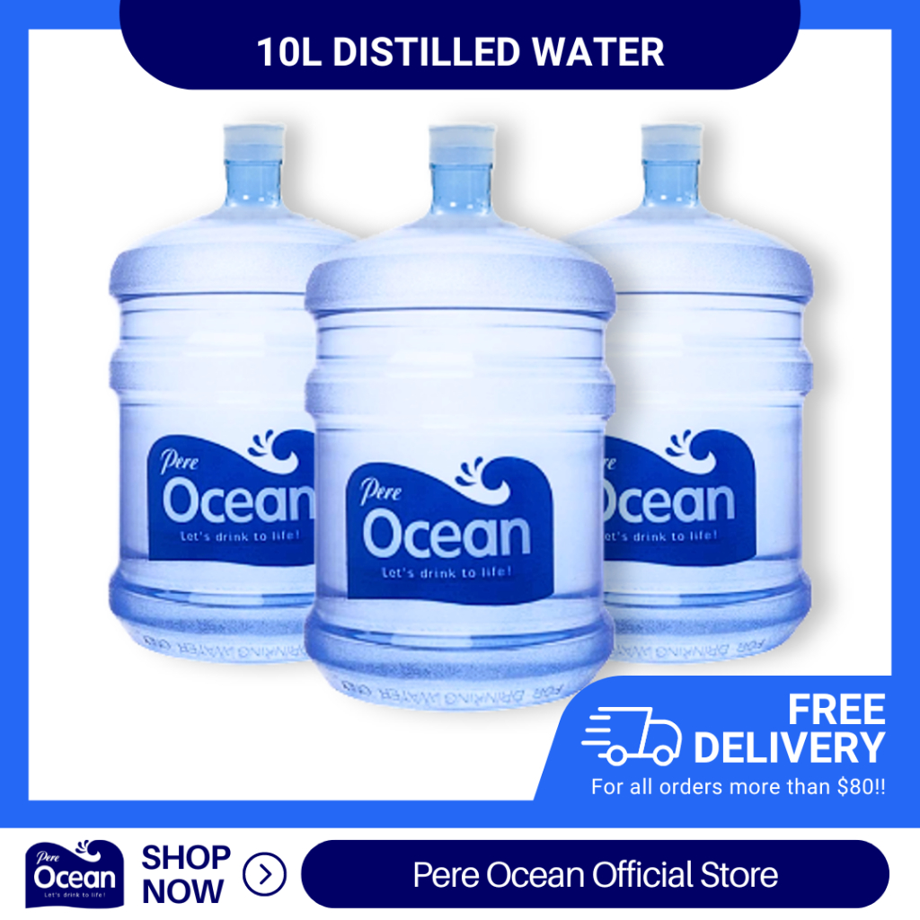Pere Ocean 10L Distilled Drinking Water (Returnable Bottle) (1 bottle ...
