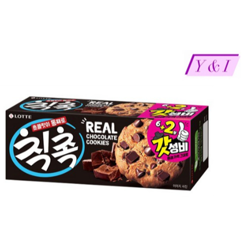 [Korean Snack] Lotte real chocolate cookies chick chok 120g x3 칙촉 | Shopee Singapore