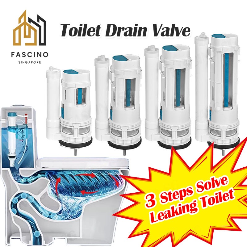 【SG】Split Toilet Drain Valve Double Button Pedestal Water 1 Piece ...