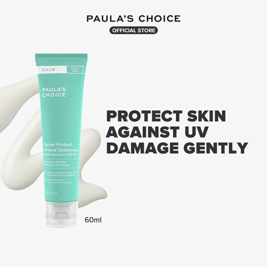 Paula's Choice Calm Barrier Protect Mineral Sunscreen SPF30 - For ...