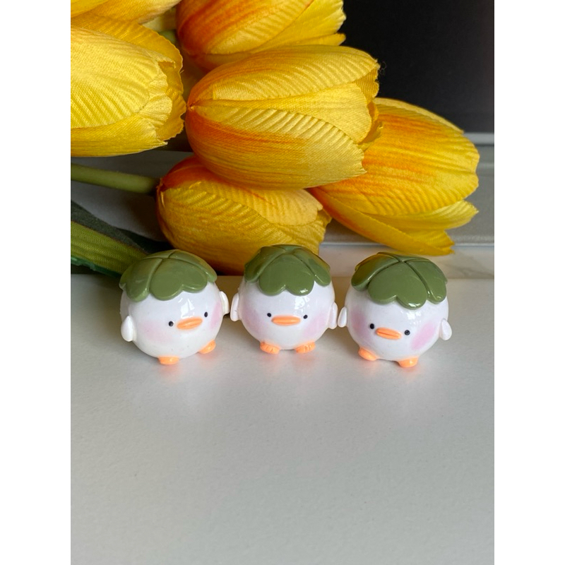 Cute Coco Clover Duck Desk Friend - Clay Figurine | Shopee Singapore