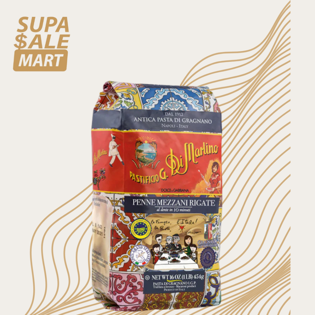 Pastificio G. Di Martino Penne Mezzani Rigate 500g - Product of Napoli ...