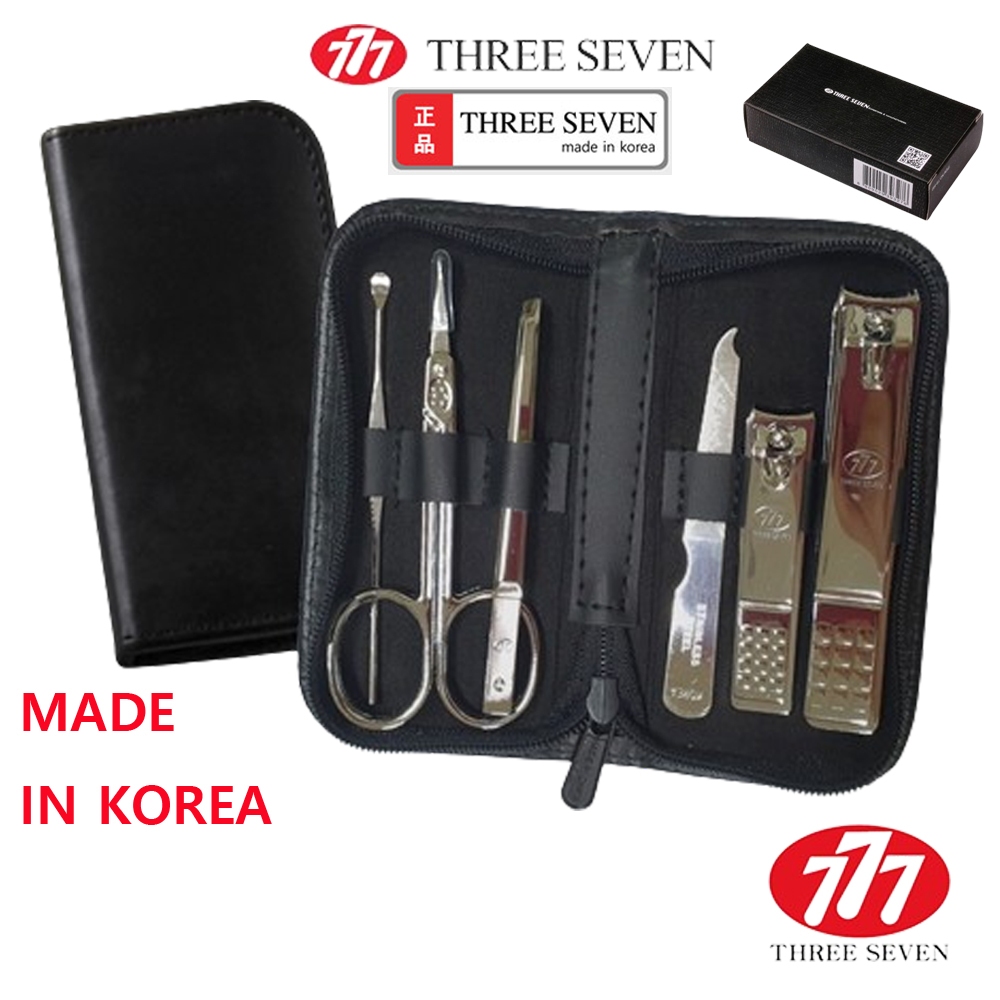Korea 777 Three Seven Nail Clipper Manicure Set TS-460SC Made In Korea ...