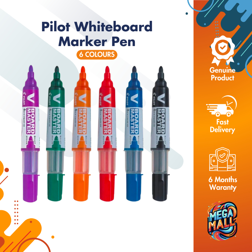 Pilot Erasable Whiteboard Marker - Vibrant Colors, High-Quality Pen ...