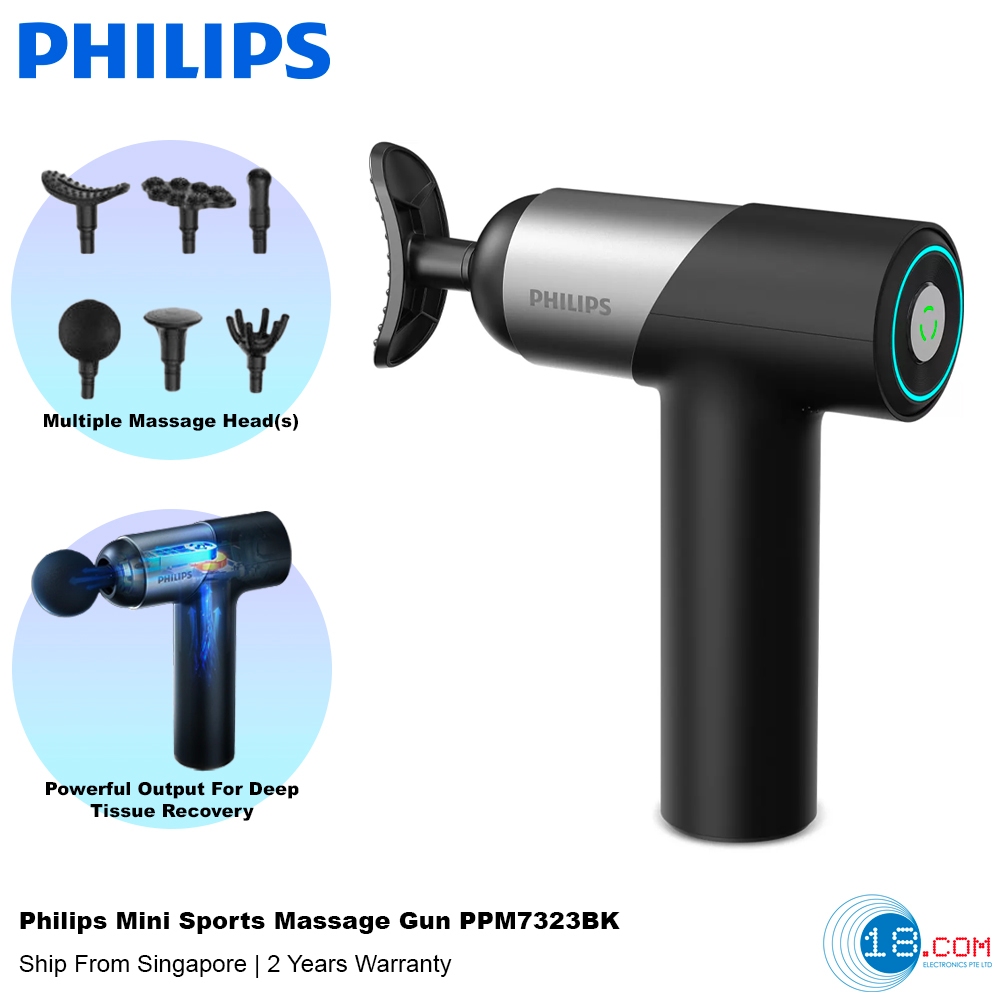Philips Mini Sports Recovery Deep Massage Gun | PPM7323BK/97 | Shopee ...