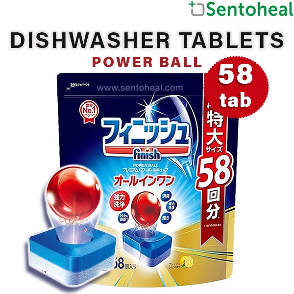 Finish All In 1 Dishwasher Tablets Power Ball /Power Cube/Powder/Lemon ...