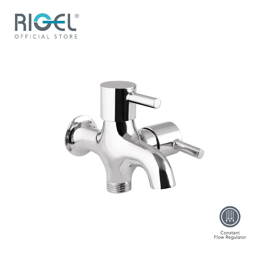 [P.O] KEPLER Brand Wall Mounted 2-way Bib Tap w/ lever handle SA411L ...