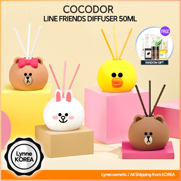 [1+1] COCODOR LINE FRIENDS Face Brown and Friends Diffuser 50ml / KOREA | Shopee Singapore