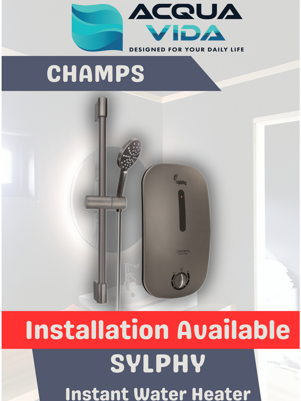[Installation] CHAMPS SYLPHY Instant Water Heater | Shopee Singapore