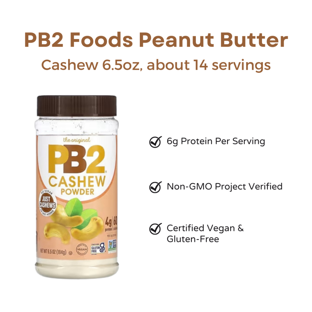 PB2 Foods, The Original PB2, Powdered Peanut Butter, Original, 6.5 oz ...
