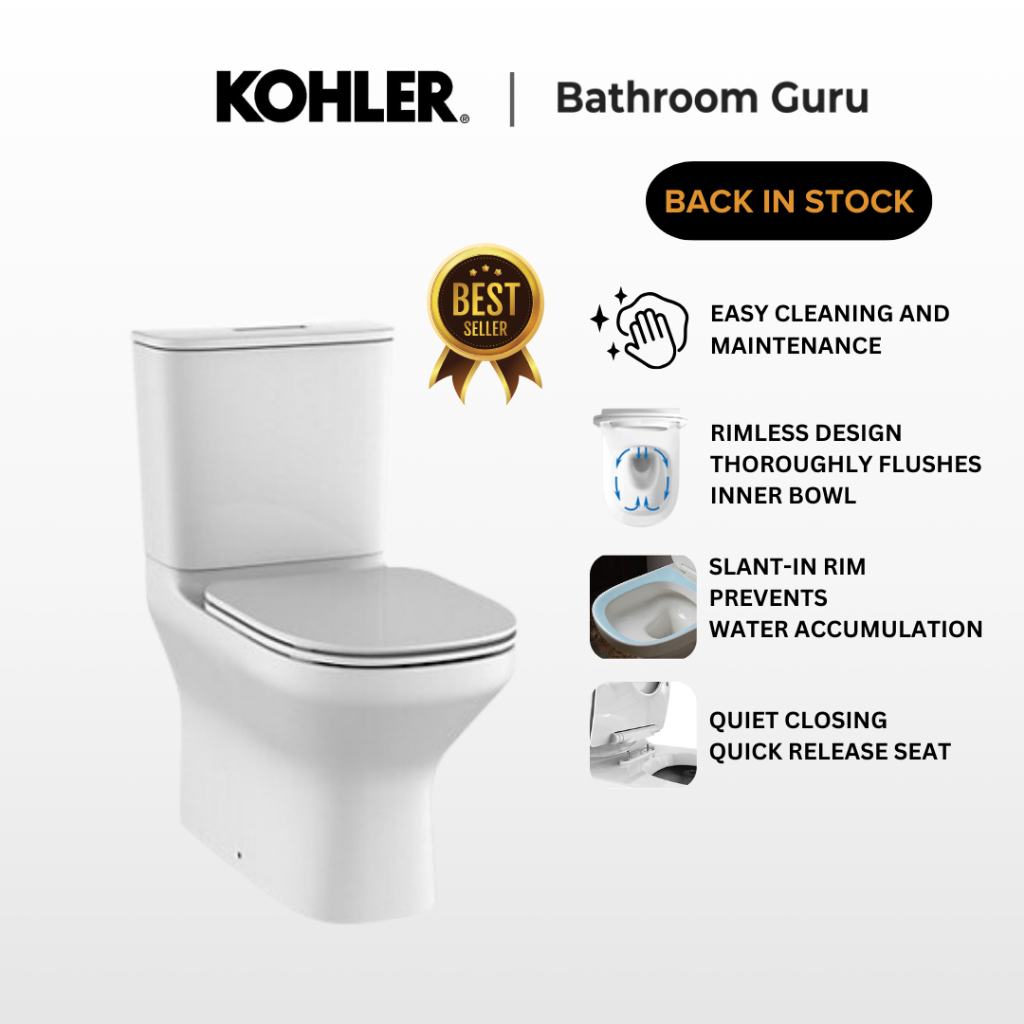 KOHLER MODERNLIFE Rimless Floorstanding WC - 77707K0 | Shopee Singapore