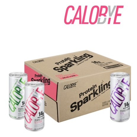 [CALOBYE] Protein Sparkling 3 flavors(LemonLime, PinkGrapefruit, Grape ...