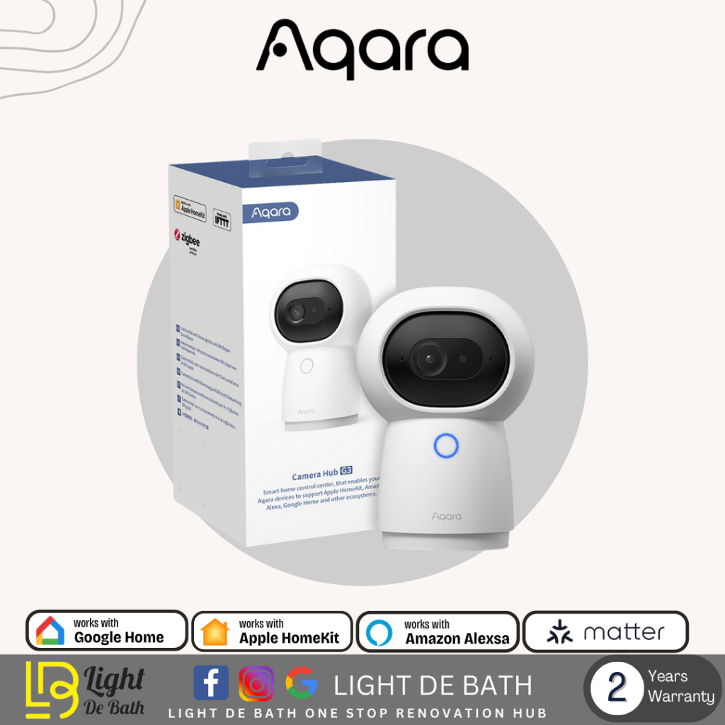 [GLOBAL] Aqara Camera Hub G3 2K IP Cam with AI Facial + Gesture Recognition, IR Remote | Shopee ...