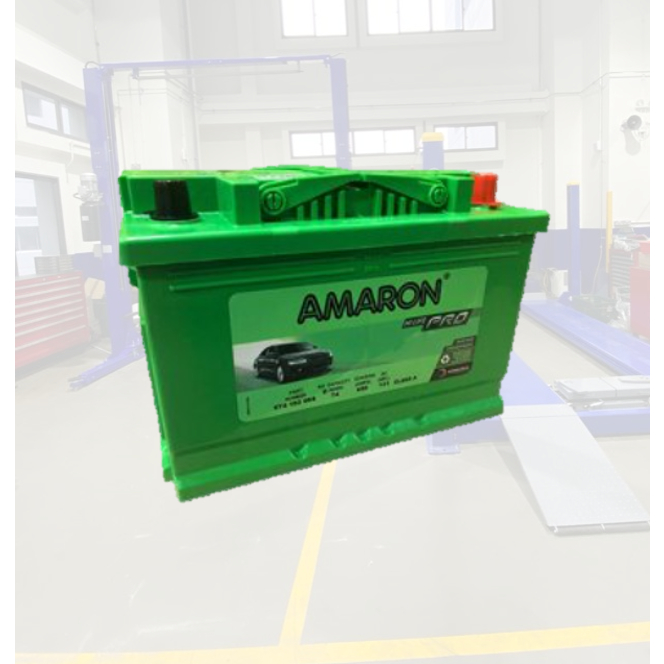 Amaron PRO DIN74L 74Ah Battery Car Van Truck Lorry Automotive Vehicle ...