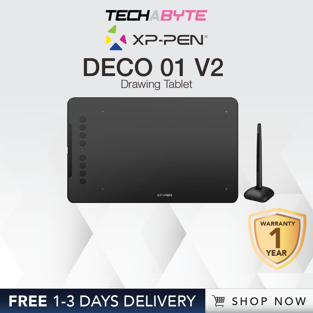 XP-PEN DECO 01 V2 Drawing Tablet | Shopee Singapore