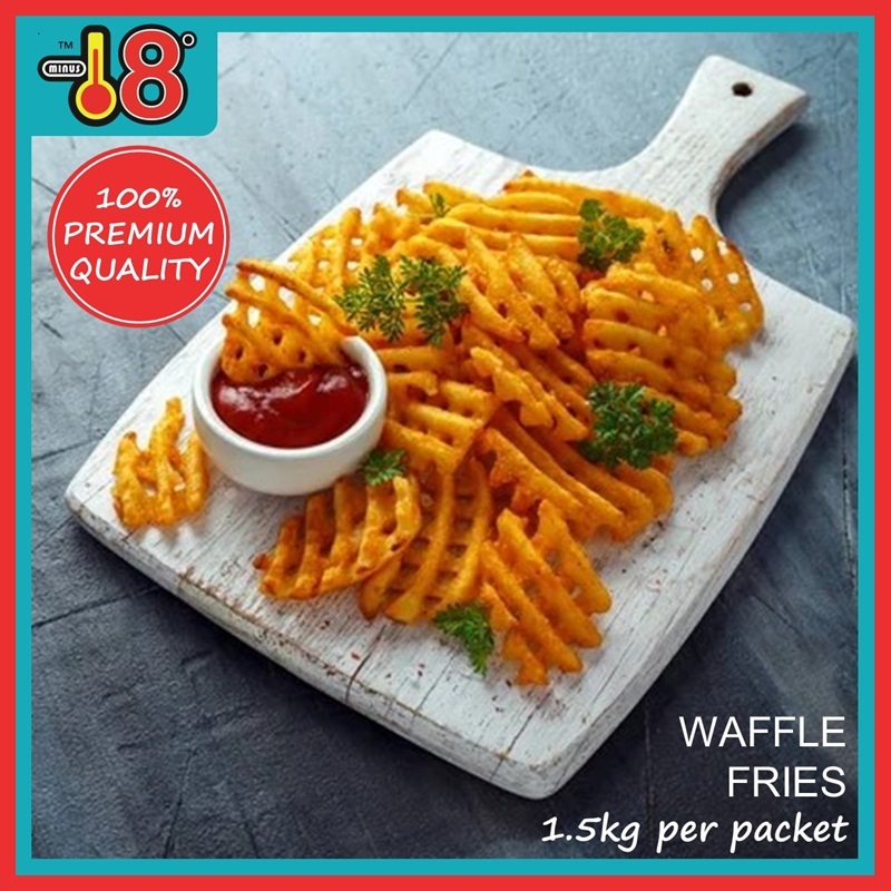 Seasoned Lattice Cut Potato / Waffle Fries (Halal Certified) | Shopee ...