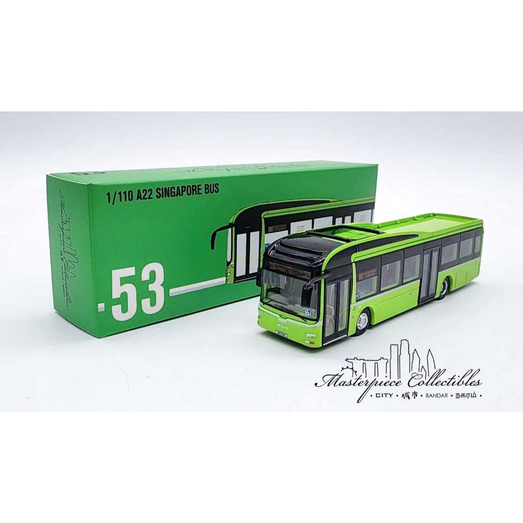 MP53 Service 190 MP53B Service 970 A22 Singapore Bus Model 1/110 Scale ...