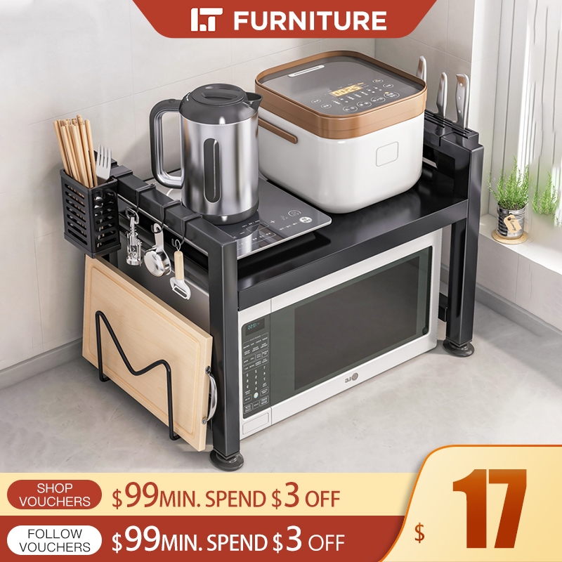 Kitchen Rack Microwave Rack Oven Rack Kitchen Shelf Stainless Steel ...