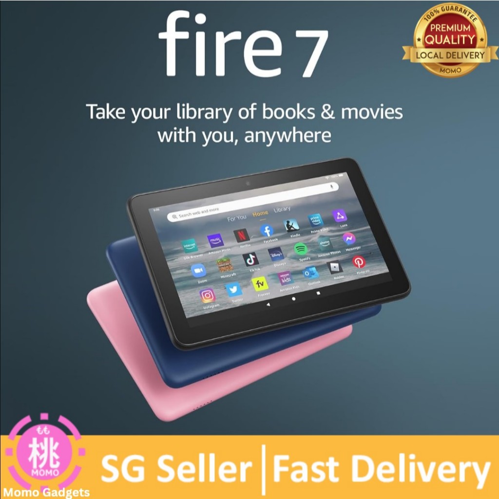Amazon Fire 7 tablet, 7” display, 16GB / 32GB, light and portable for ...