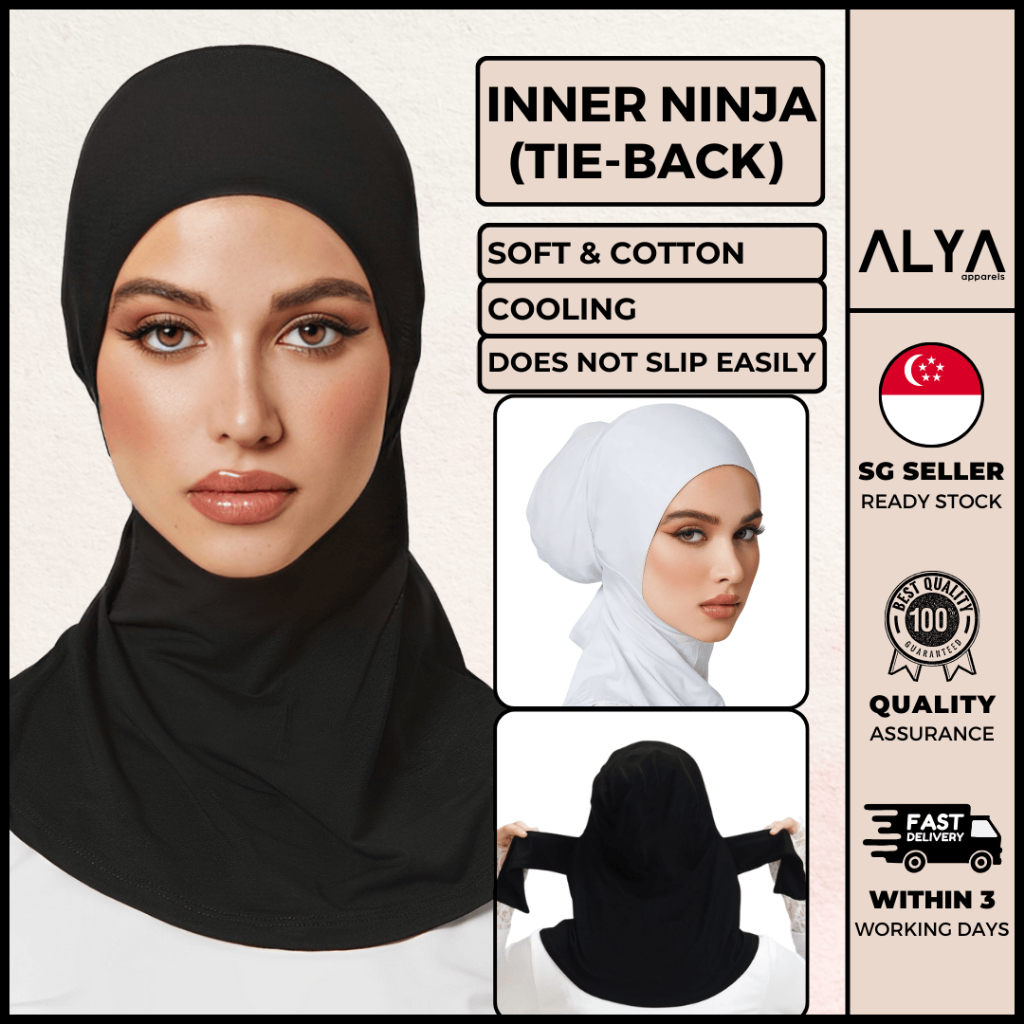 Inner Ninja Tie Back ( Alya Apparels / Premium Cotton / Snowcap ...