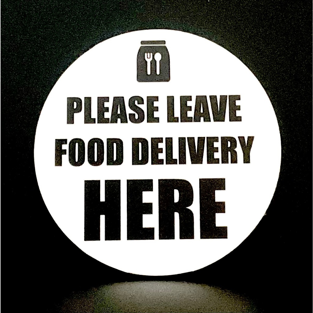 PLEASE LEAVE FOOD DELIVERY HERE SIGN/SIGNAGE | FOOD SIGN, INSTRUCTION ...