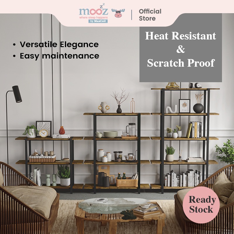 mooZzz Lupin 3 Tier + Lupini 4 Tier + Lupina 5 Tier Wooden Shelves (Set ...