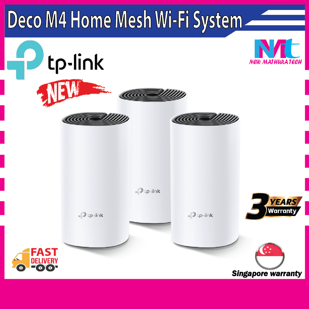 TP-Link Deco M4 AC1200 Whole Home Mesh Wi-Fi System With advanced Deco ...