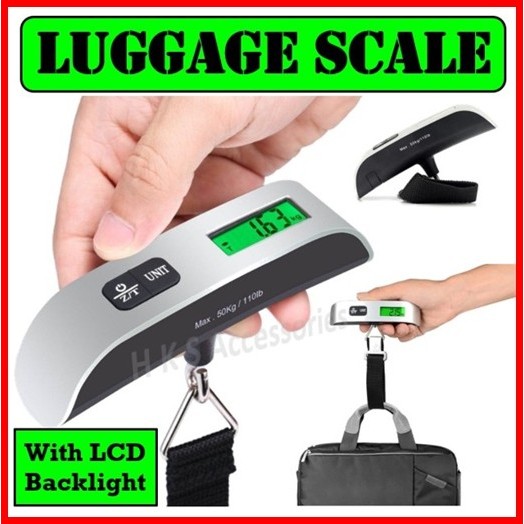 Digital Travel Scale Luggage Weighing Scale Portable Luggage | Shopee ...