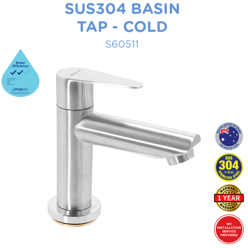 SUS304 Basin Tap - Cold | Shopee Singapore