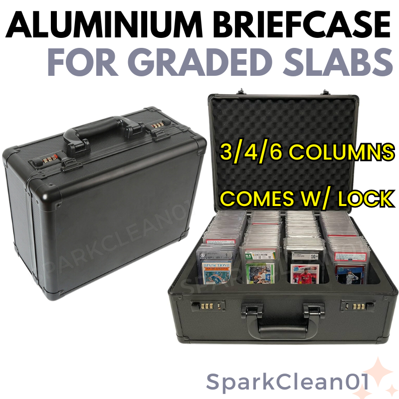 Graded Card Storage Case with Lock PSA BGS Graded Guard Aluminium ...
