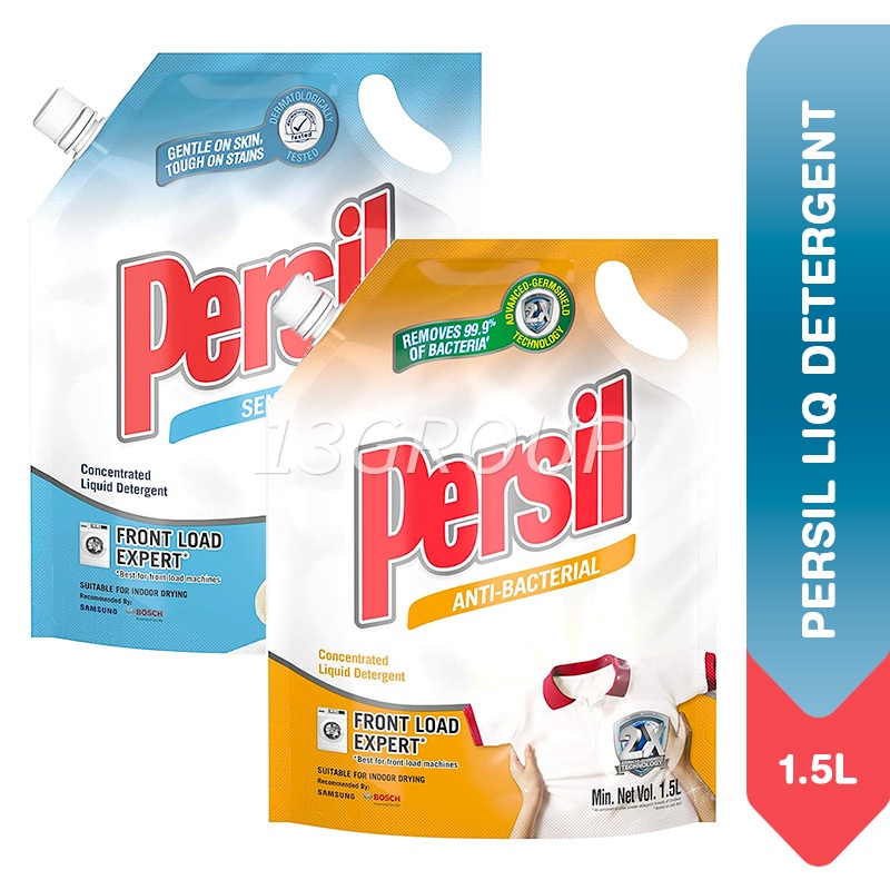 Persil Liquid Detergent Refill Antibacterial Sensitive Low Suds, 1.5L ...