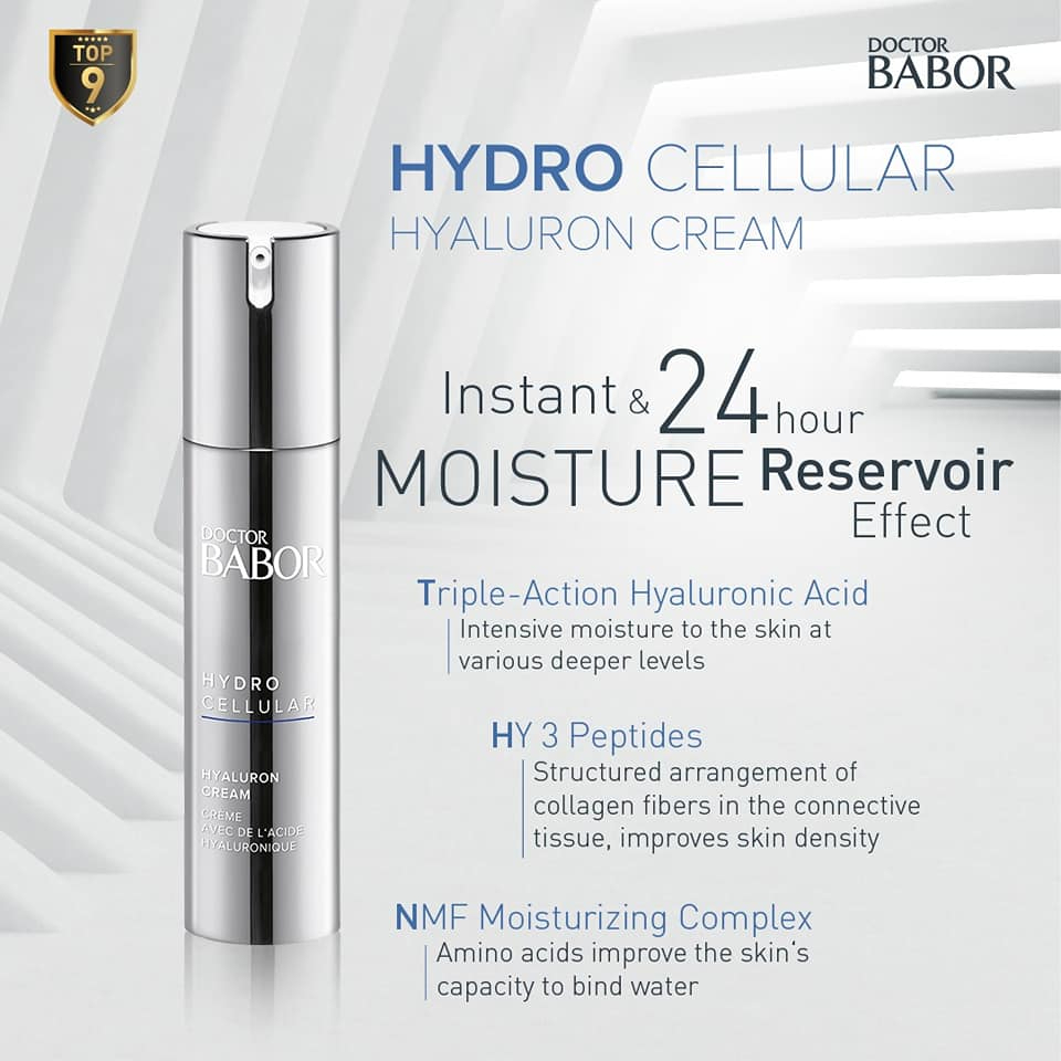 BABOR Hyaluron Cream | Hydro Replenishing Gel Cream, 24-Hour Moisture ...