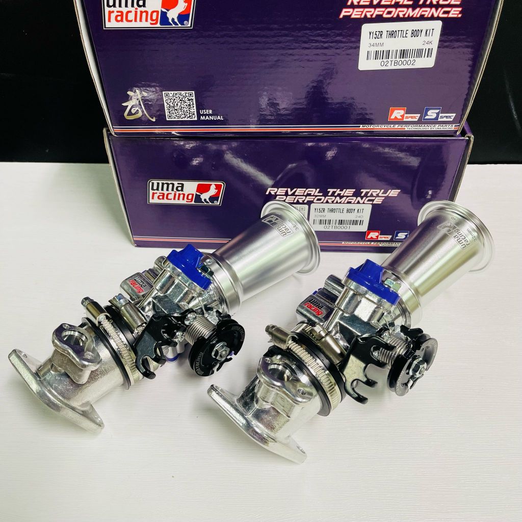 Uma Racing Throttle Body KIT 32MM & 34MM SNIPER150 / MXKING / Y15 V1&V2 ...