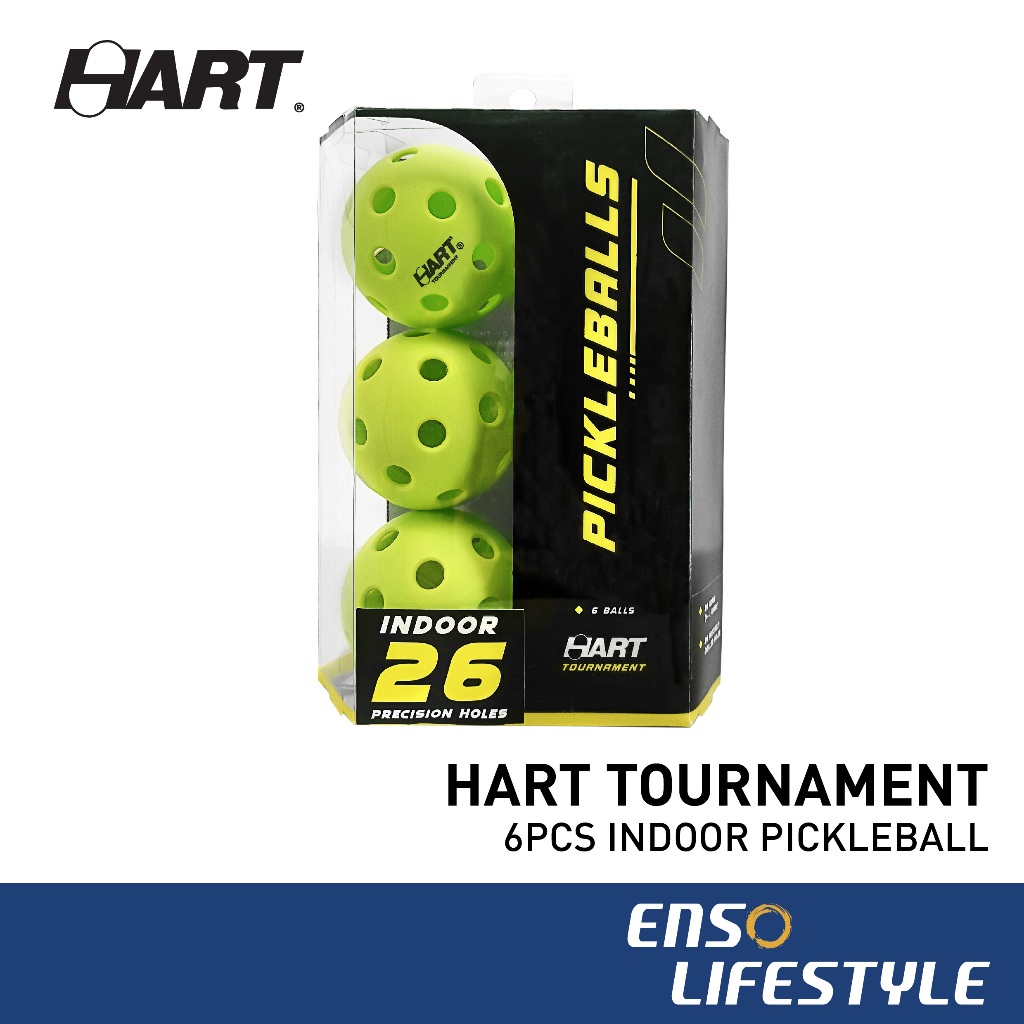 HART Pickleball Ball - HART TOURNAMENT Indoor 6pc [Enso Lifestyle ...