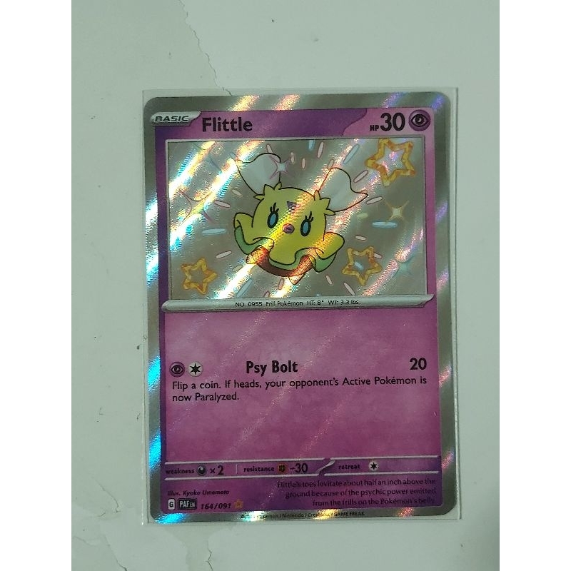 Pokemon shiny flittle paldean fates card | Shopee Singapore