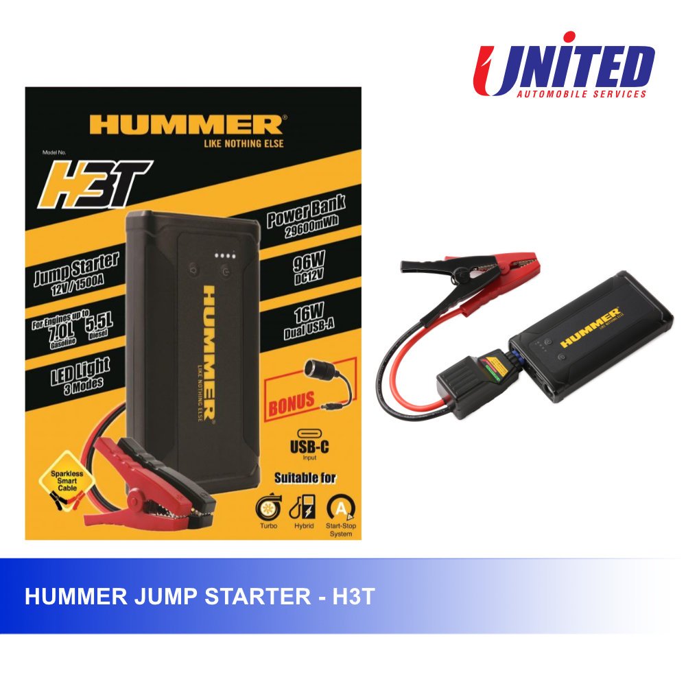 Hummer H3T – 12V/1500A Jump Starter & 29600mWh Power Bank 29600mWh ...
